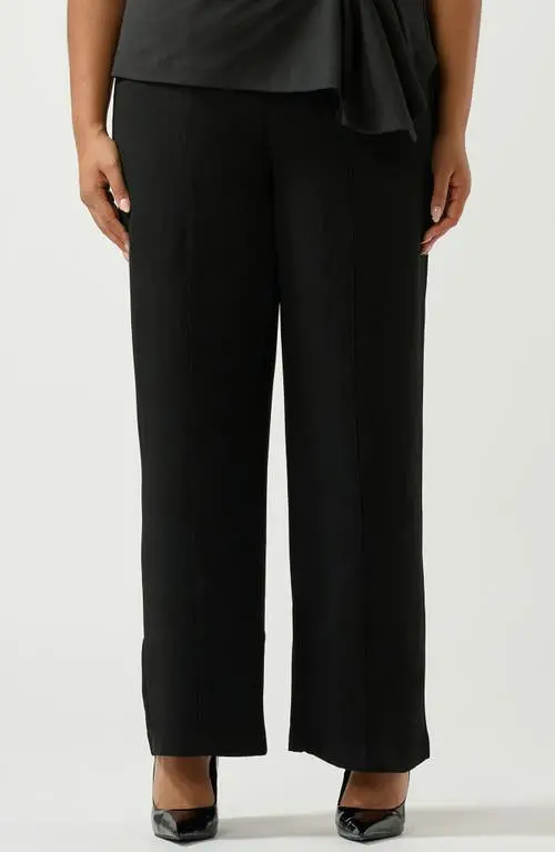 ESTELLE Hollywood Waist Straight Leg Pants - Black