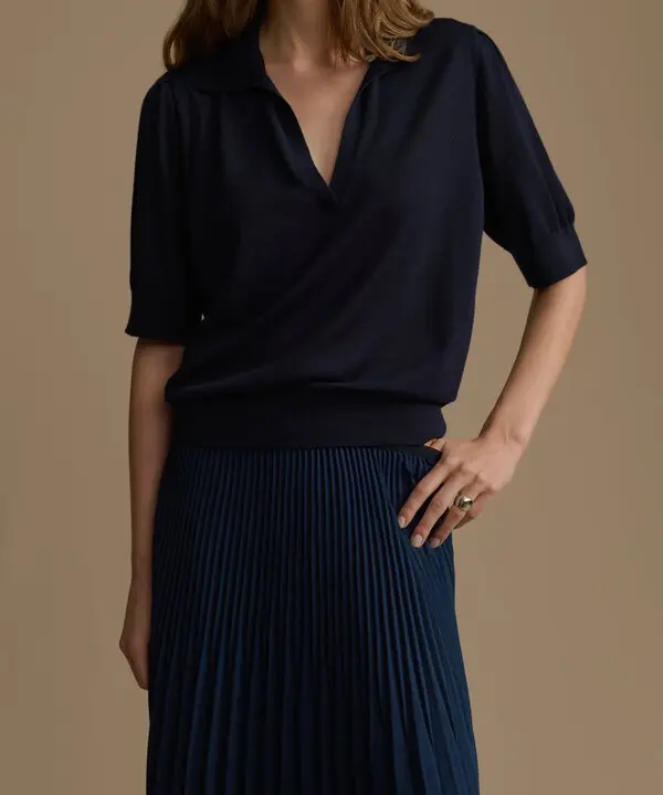 Jenni Kayne Pleated Skirt - Navy