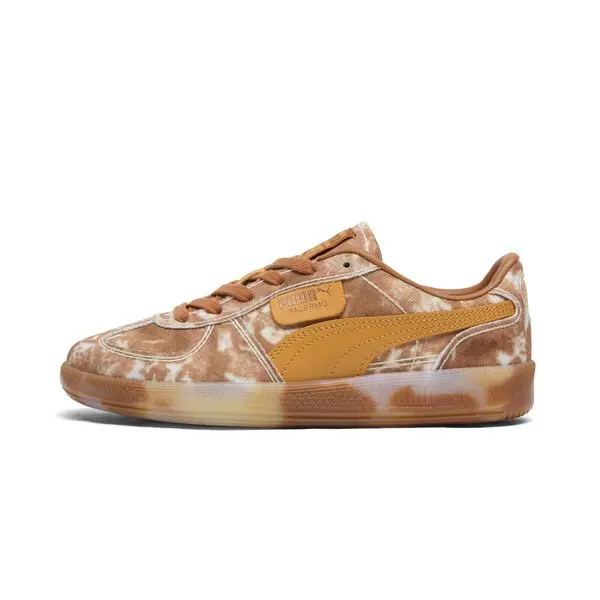 PUMA Palermo Faded Denim Sneakers - Brown