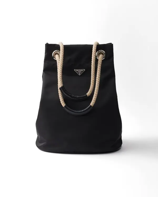 Prada Medium Re-nylon Tote Bag - Black