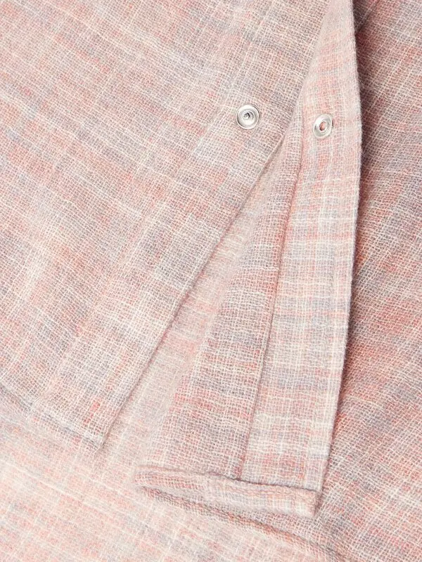 GOD'S TRUE CASHMERE Space-dyed Cashmere And Wool-blend Gauze Shirt - Pink
