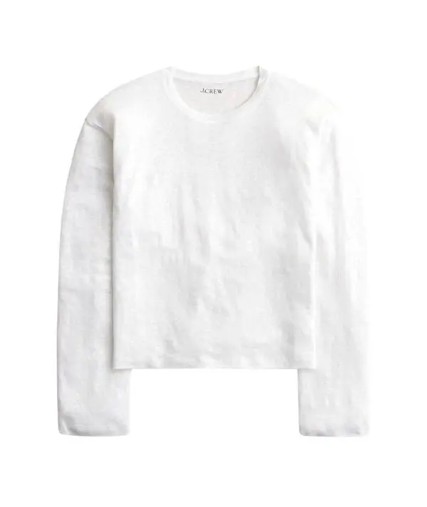 J. Crew Relaxed Linen Long-sleeve T-shirt