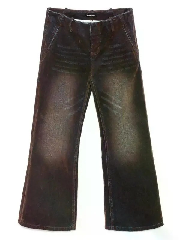 GROUND ZERO Cotton Flared Trousers