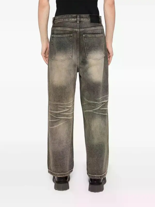 GROUND ZERO Whiskering-effect Jeans