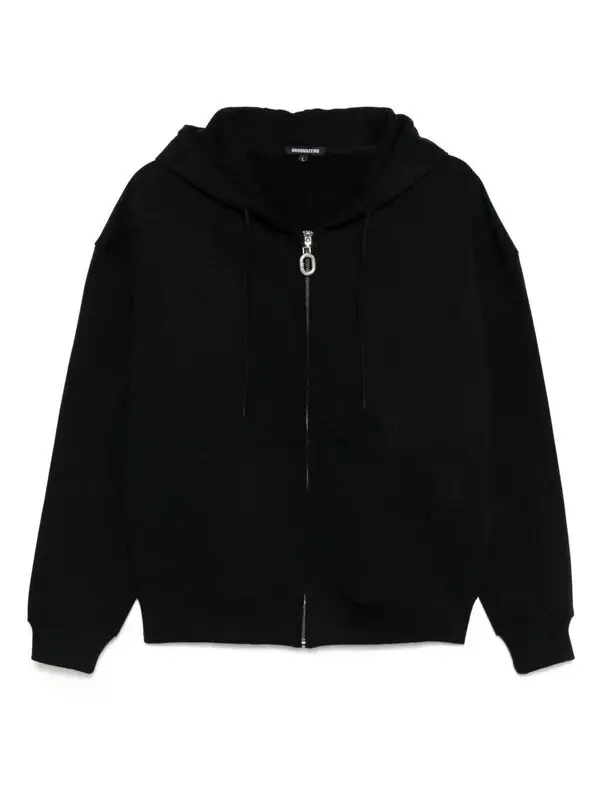 GROUND ZERO Trompe L'oeil-print Hoodie - Black