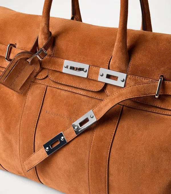 Brunello Cucinelli Suede Country Holdall