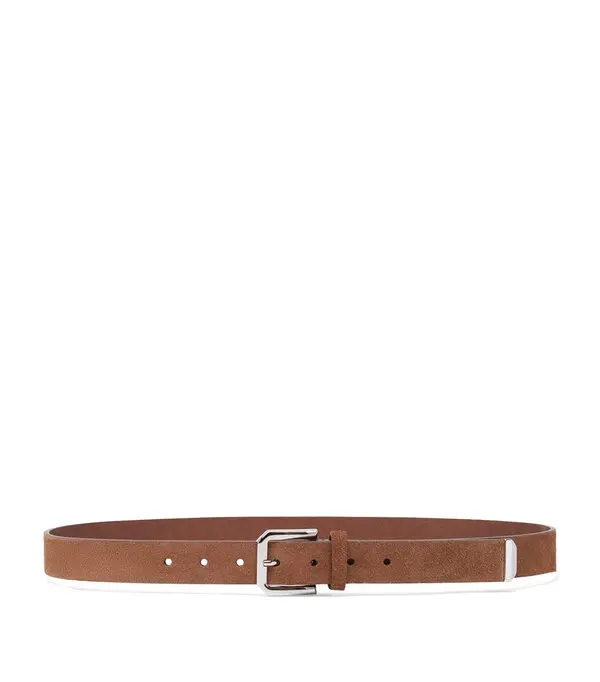 Brunello Cucinelli Suede Belt - Brown