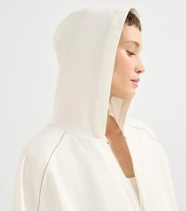 Brunello Cucinelli Stretch-cotton Zip-up Hoodie