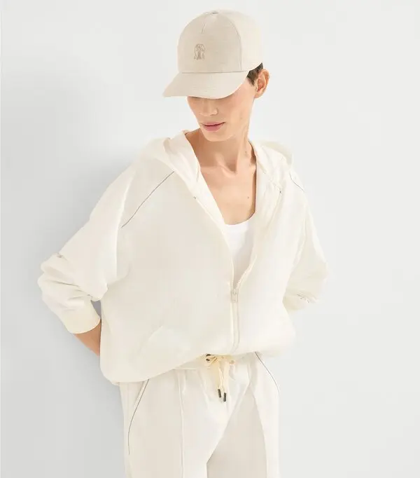 Brunello Cucinelli Stretch-cotton Zip-up Hoodie