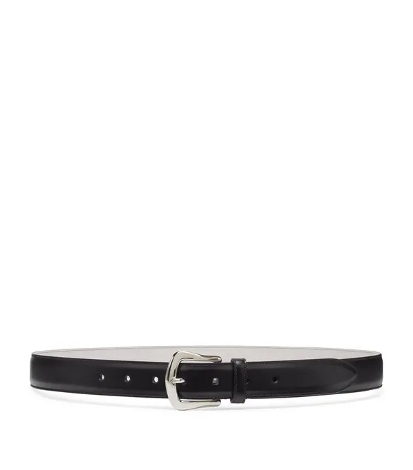 Brunello Cucinelli Leather Belt With Western Buckle