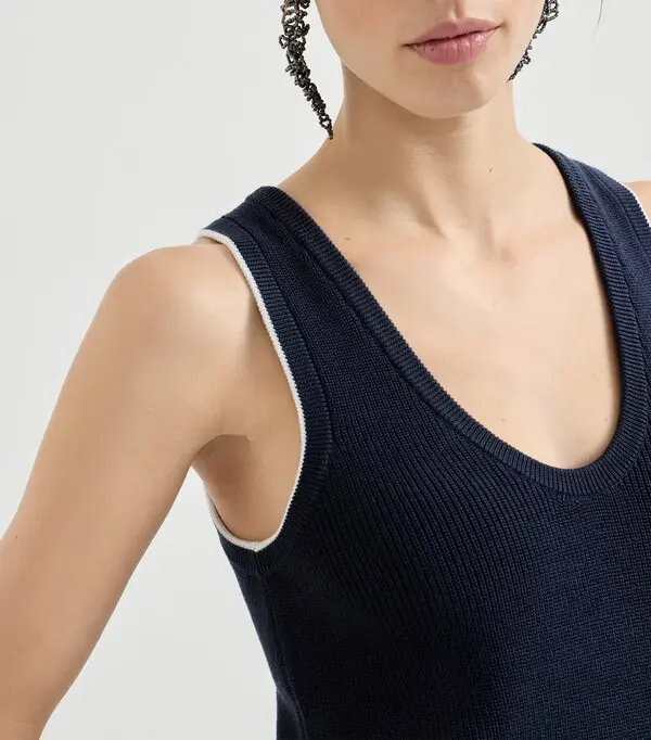 Brunello Cucinelli Knitted Cotton Vest