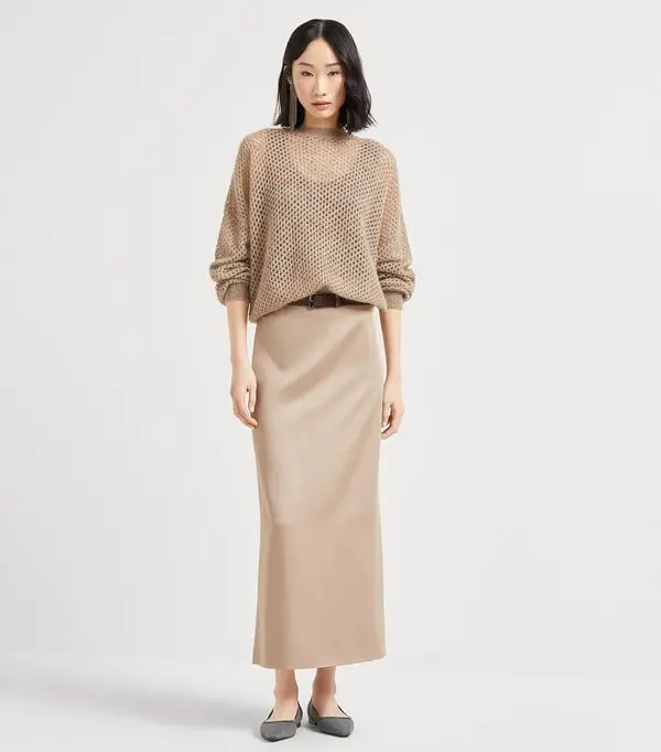 Brunello Cucinelli Stretch-cotton Ribbed Tank Top - Brown
