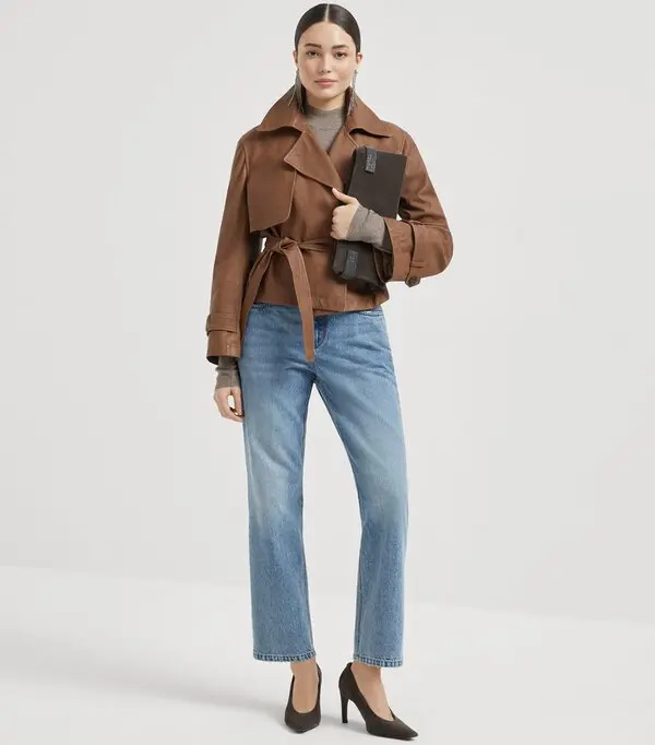 Brunello Cucinelli Logo Patch Straight-fit Jeans
