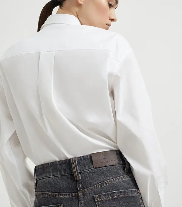 Brunello Cucinelli Straight-fit Jeans With Logo Patch