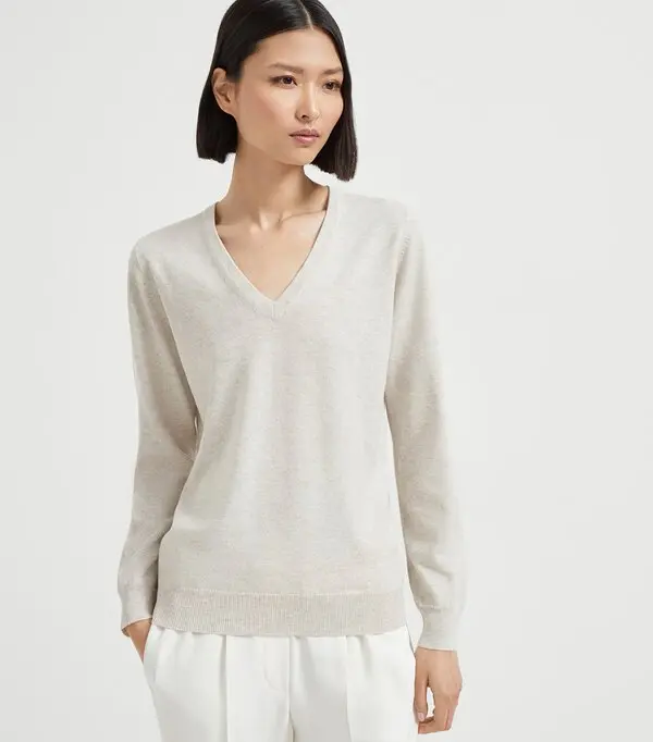 Brunello Cucinelli Cashmere V-neck Sweater