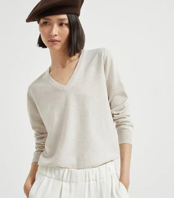 Brunello Cucinelli Cashmere V-neck Sweater
