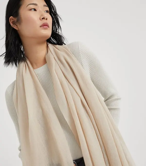 Brunello Cucinelli Cashmere-silk Scarf - Brown