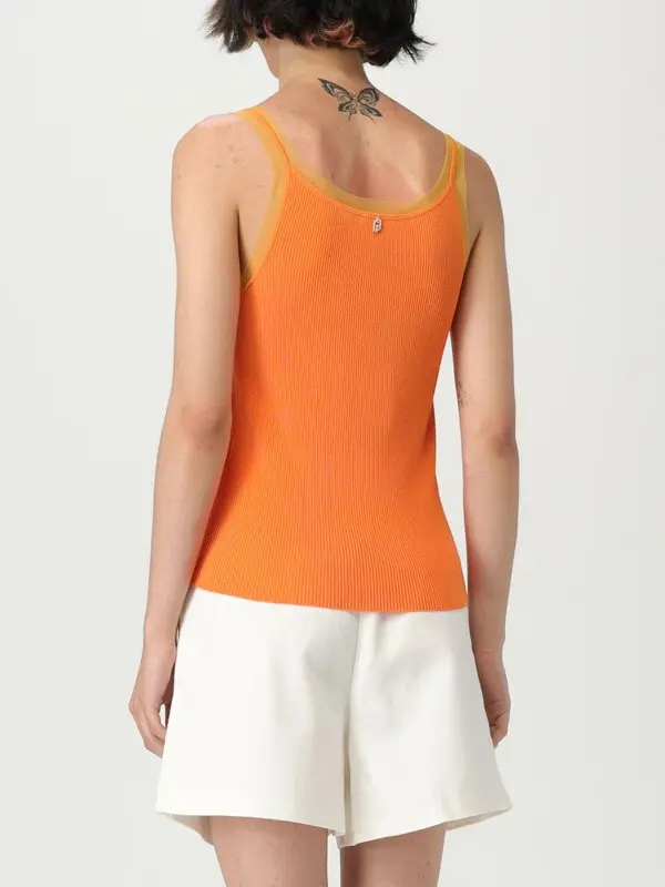 Liu Jo Ribbed Tank Top - Brown