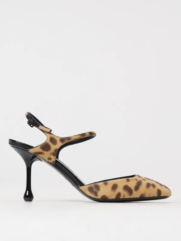 JIMMY CHOO Leopard Print Slingback Pumps - Brown