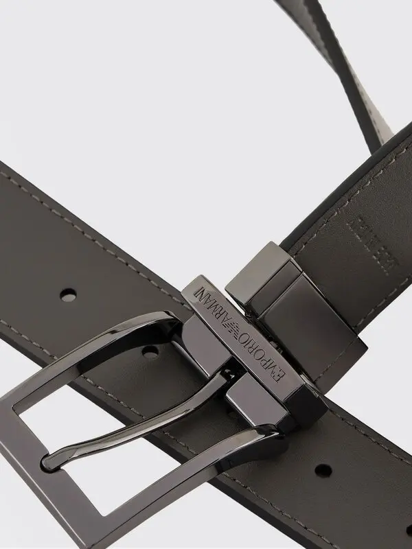 Emporio Armani Leather Belt - Black