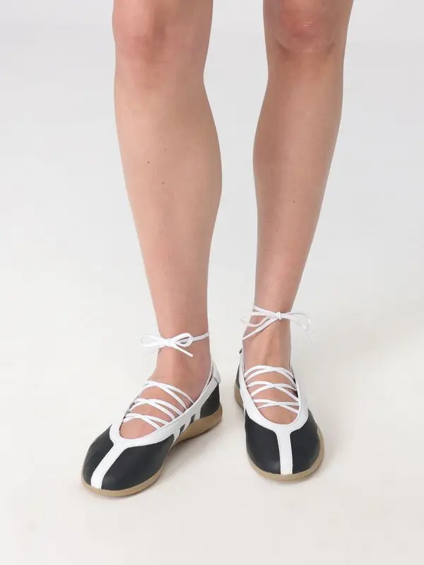 ADIDAS ORIGINALS Ballet Flats With Tie Fastening - Black