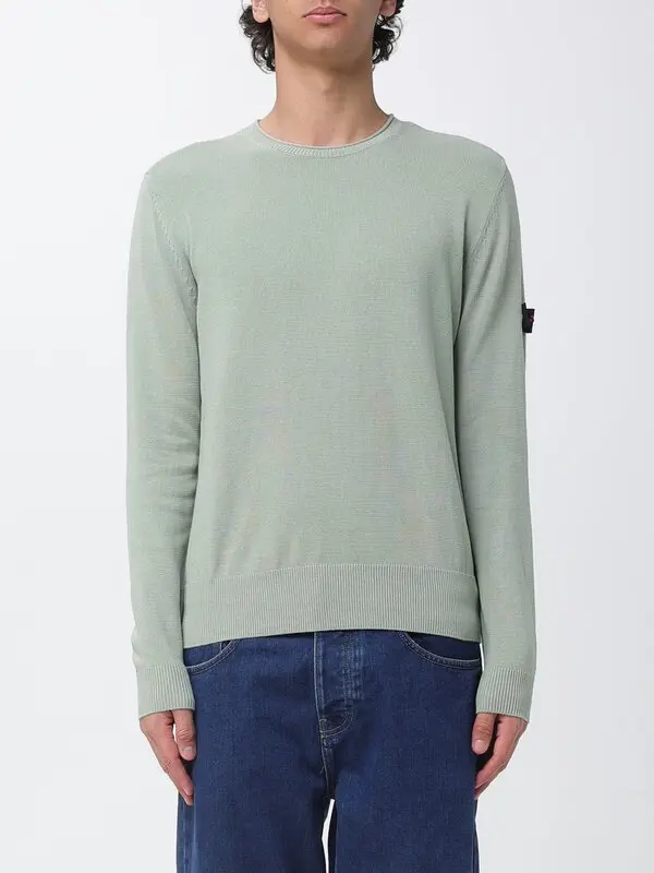 Peuterey Ribbed Crew Neck Sweater - Sage