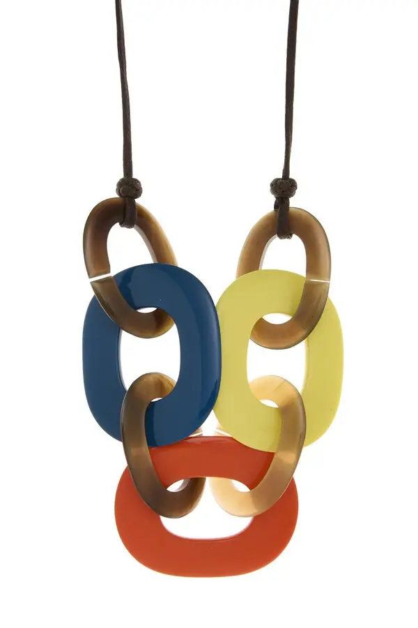 Hermès Buffalo Horn Karamba Necklace