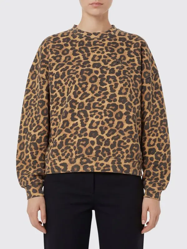 ANINE BING Leopard Print Sweatshirt
