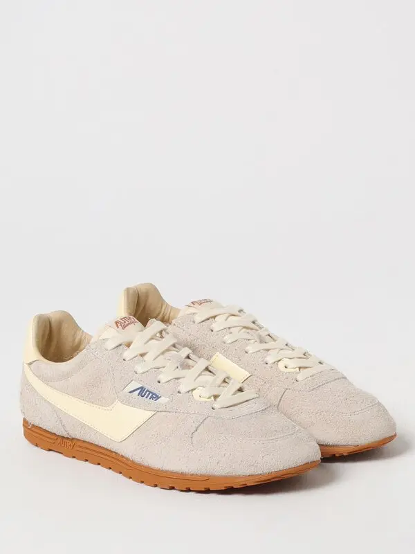 AUTRY Windspin Suede And Leather Trainers - Pink