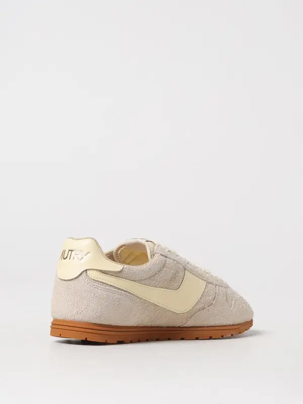 AUTRY Windspin Suede And Leather Trainers - Pink