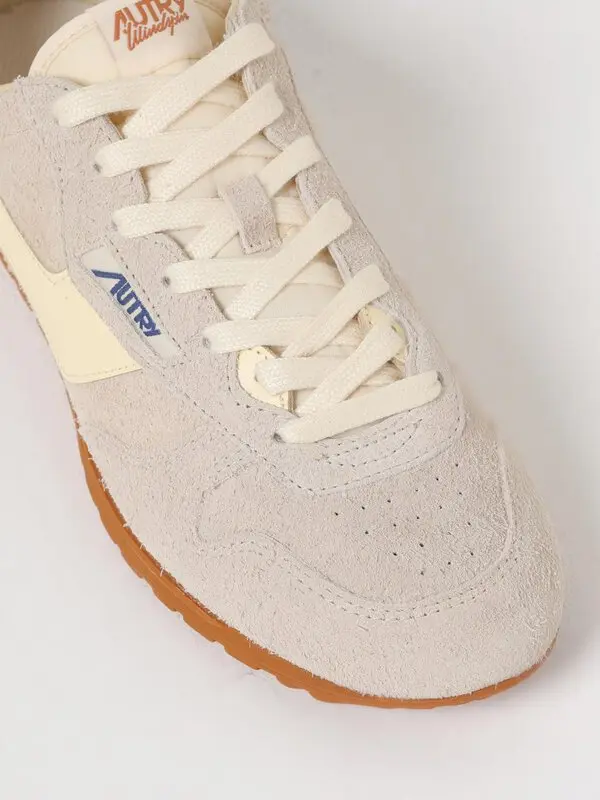 AUTRY Windspin Suede And Leather Trainers - Pink