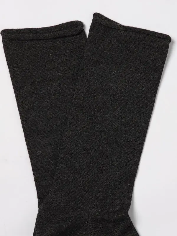 Brunello Cucinelli Ribbed Crew Socks - Grey
