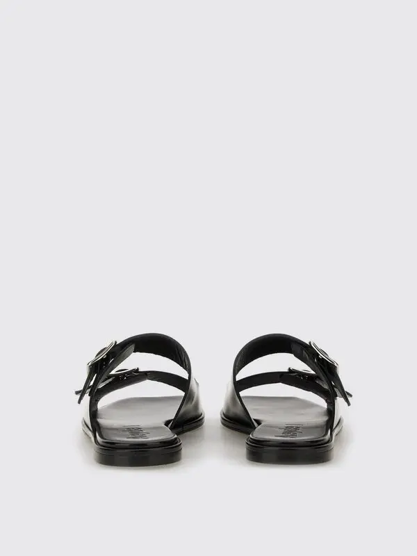 AeydĒ Double Buckle Flat Sandals