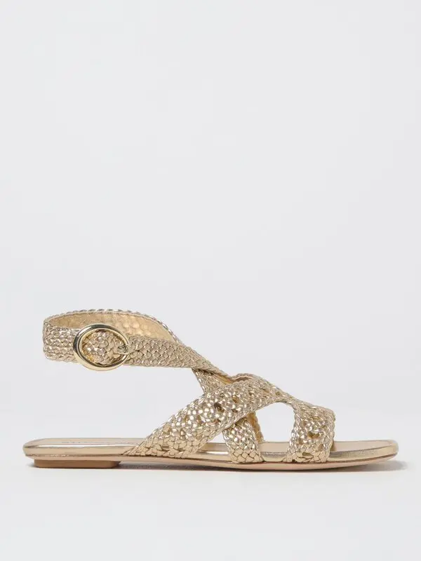 STUART WEITZMAN Heeled Sandal - Gold