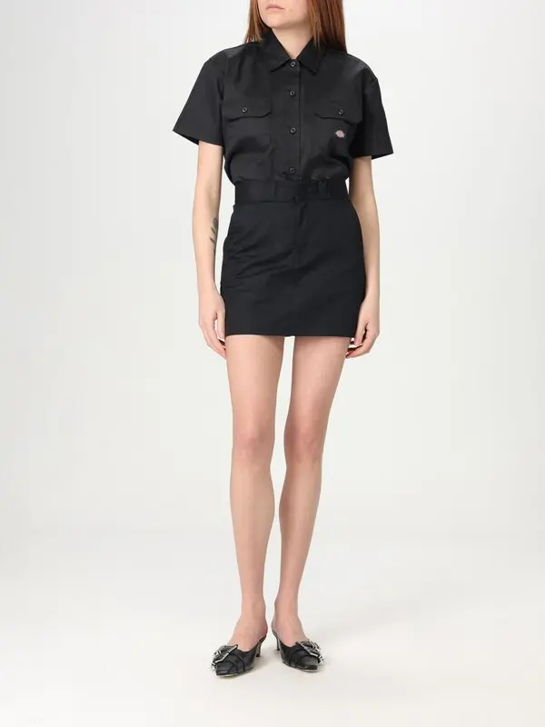 Dickies Cropped Shirt With Classic Collar