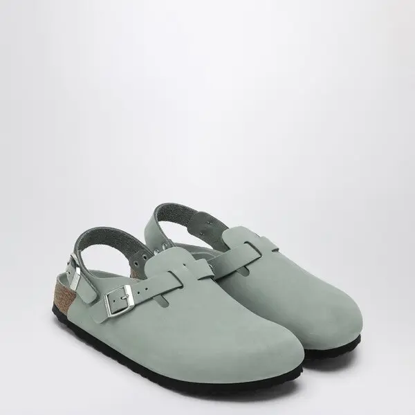 BIRKENSTOCK Suede Tokyo Slipper - Green