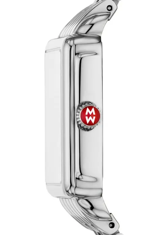 Michele Deco Park Mother-of-pearl Bracelet Watch - Silver