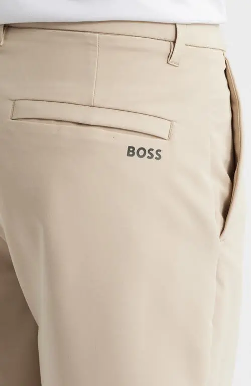 BOSS Commuter Slim Fit Performance Shorts - Medium Beige