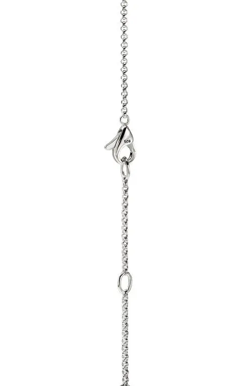 John Hardy Sterling And Diamond Shark Tooth Pendant Necklace