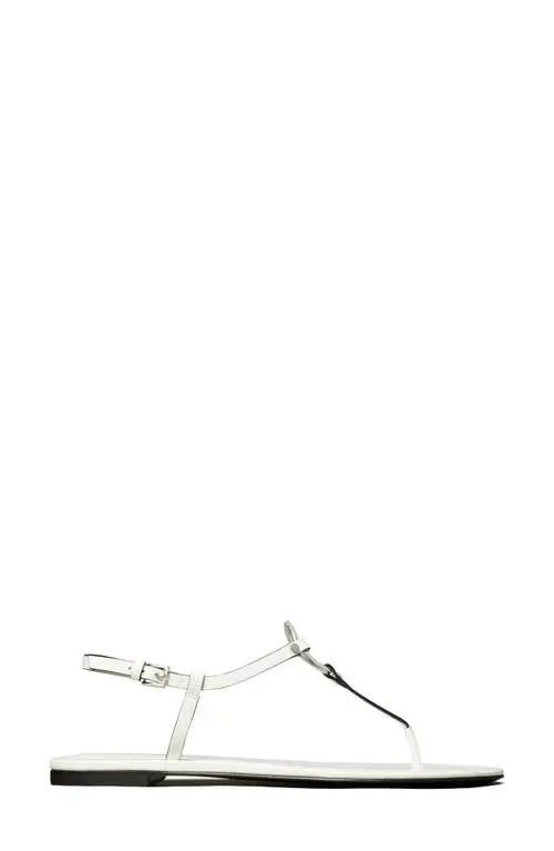 Tory Burch Ring Thong Sandal - Bianco / Silver