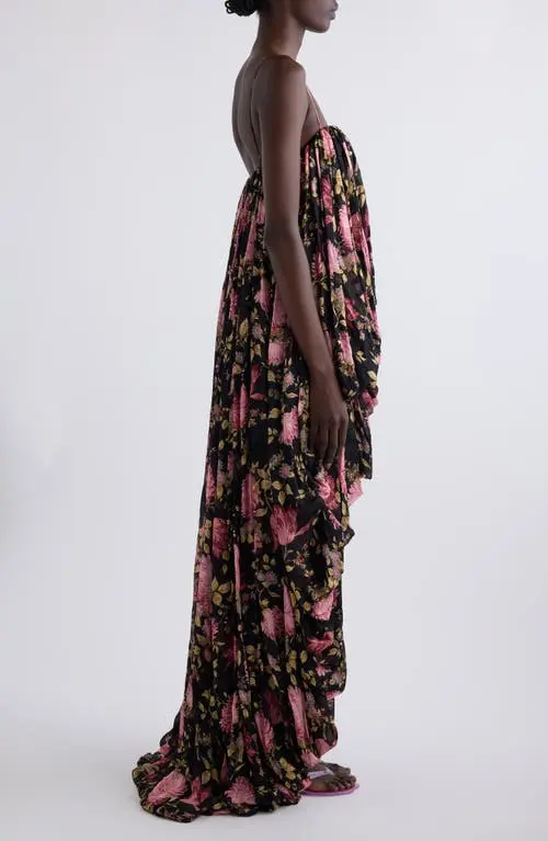 Chloé Peony Print Silk Jumpsuit