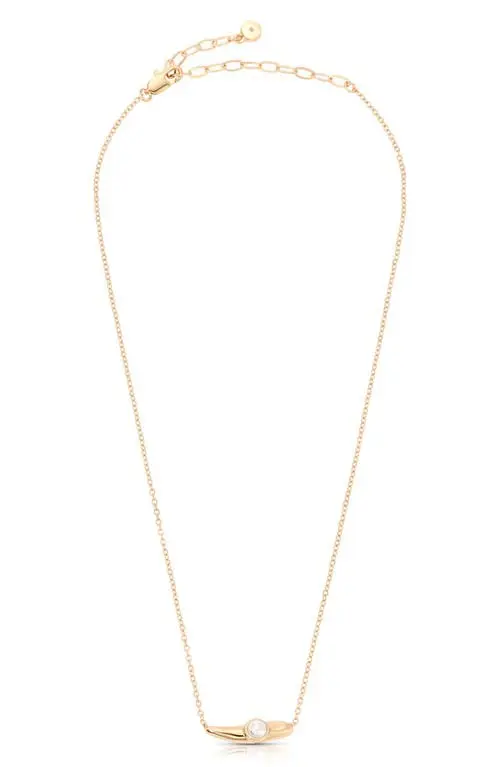 Ettika Faux Pearl Pendant Necklace - Gold