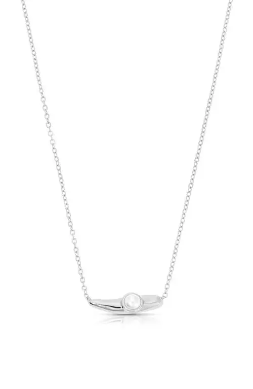 Ettika Faux Pearl Pendant Necklace