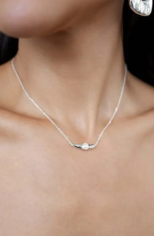 Ettika Faux Pearl Pendant Necklace