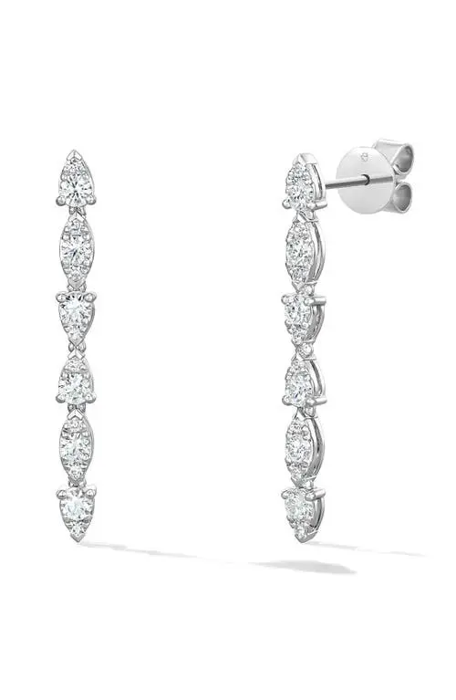 Hearts On Fire Aerial Diamond Drop Earrings - White Gold
