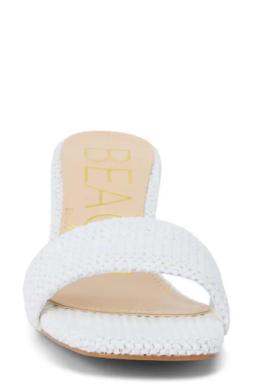 Matisse Capricorn Kitten Heel Slide Sandal - White