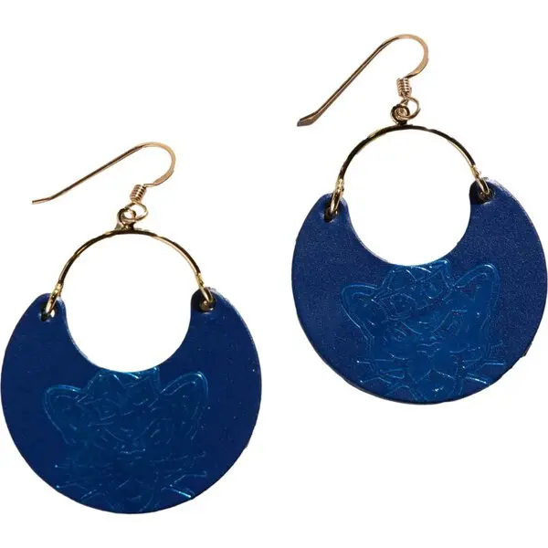NICKEL & SUEDE University Nina Earrings - Byu /gold