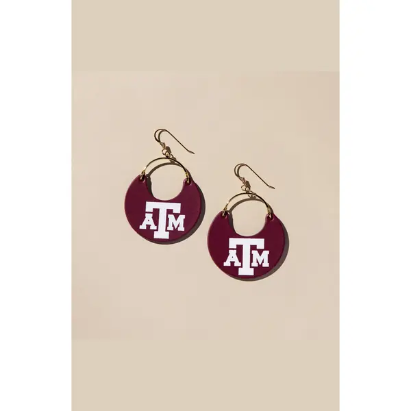 NICKEL & SUEDE University Nina Earrings - Tamu / Silver