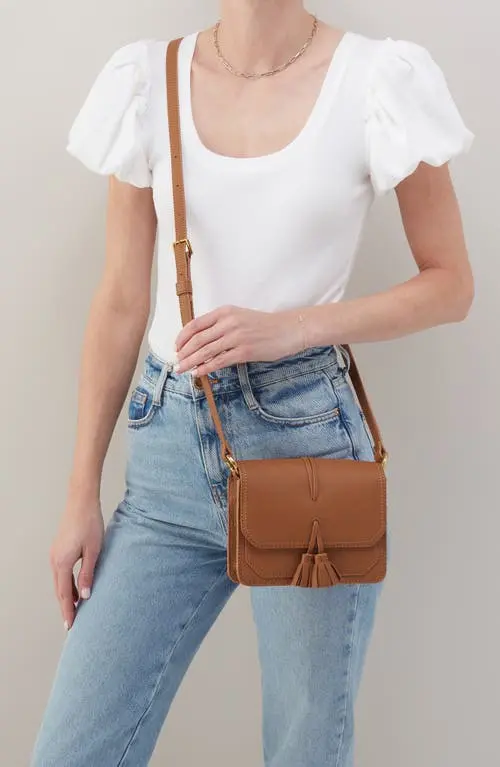 Hobo Small Eden Leather Crossbody Bag - Warm Honey