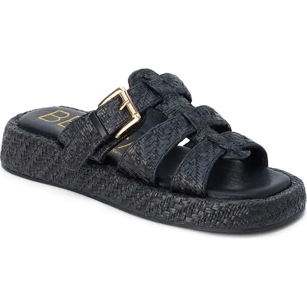 Matisse Ciao Platform Wedge Slide Sandal - Black